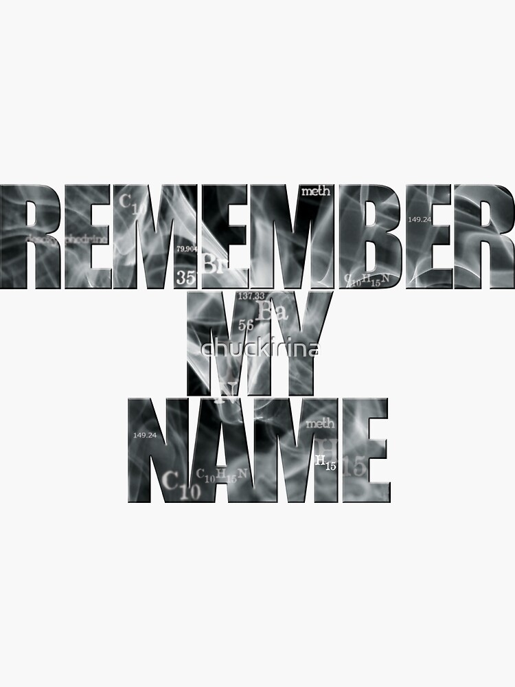 "Remember" Sticker for Sale by chuckirina | Redbubble