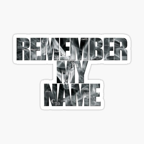 "Remember" Sticker for Sale by chuckirina | Redbubble