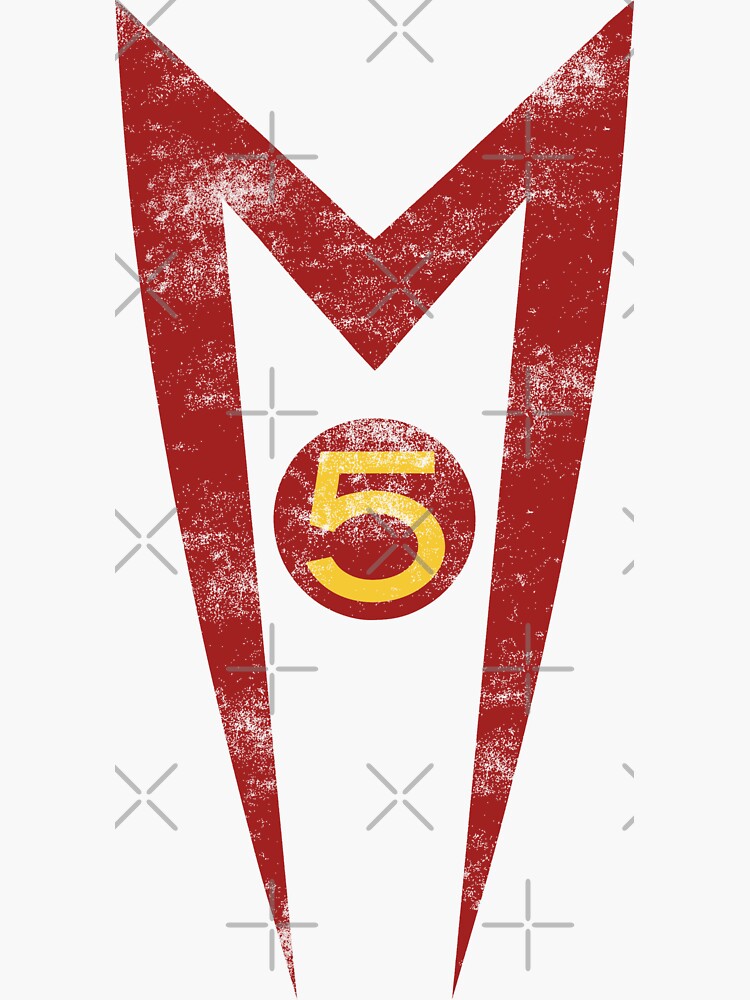 "Mach 5" Sticker for Sale by speedfive | Redbubble