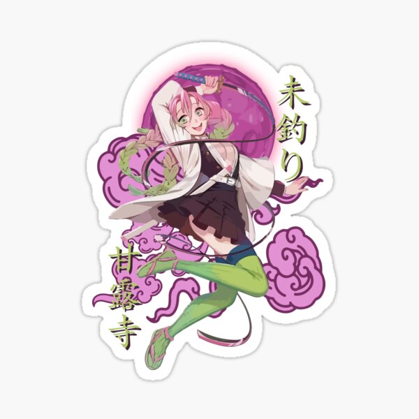 Mitsuri Kanroji Kimetsu No Yaiba Stickers | Redbubble