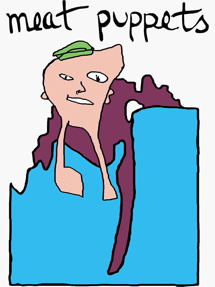 "Meat Puppets" Sticker by buythesethings | Redbubble