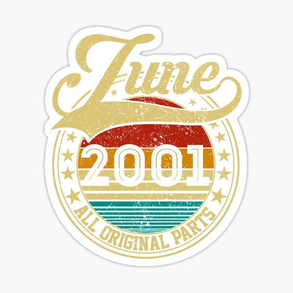 "Vintage June 2001 All Original Parts Born in June 2001 20th Birthday ...