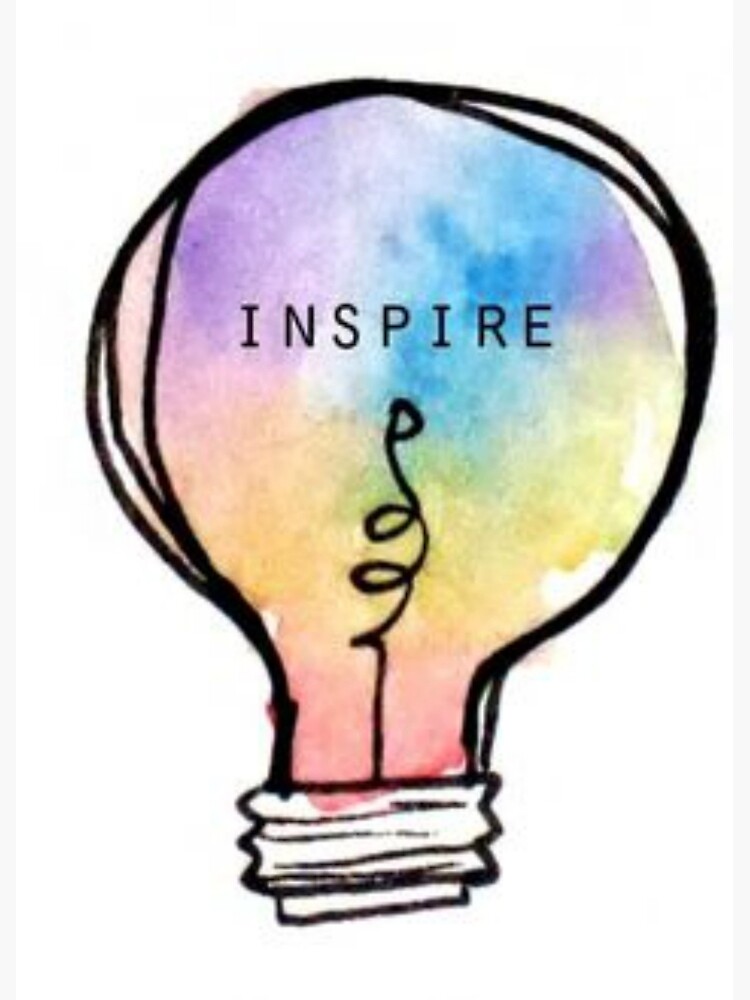 "Inspire Lightbulb" Poster for Sale by meganbxiley | Redbubble