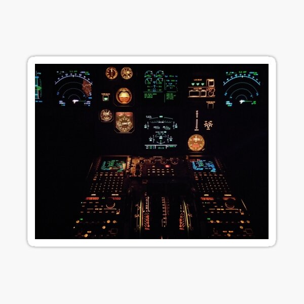 "Dark cockpit" Sticker by aeroaware | Redbubble