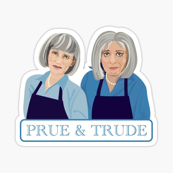 "Prue & Trude TITLE, Kath and Kim" Sticker for Sale by wheatbeltdesign ...