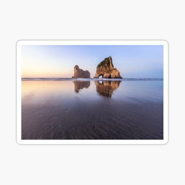 "Archway Islands, Wharariki Beach - Tasman - New Zealand" Sticker for ...
