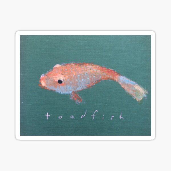 "TOADFISH" Sticker for Sale by ebuoy | Redbubble