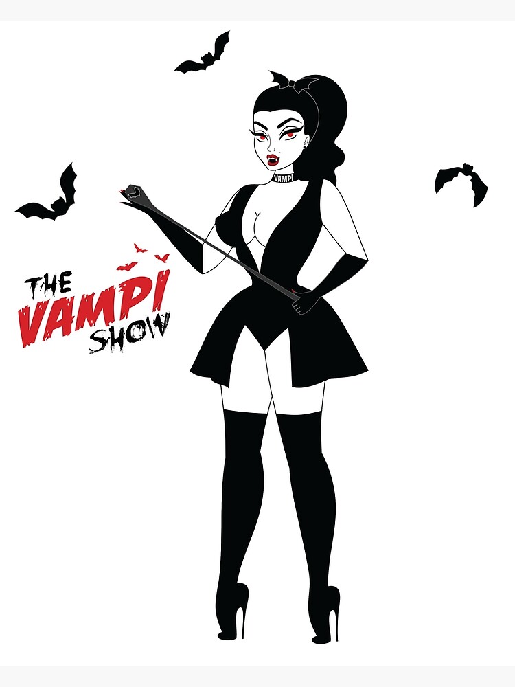 "Domina Vampi - The Vampi Show Black & Red Logo" Photographic Print by ...