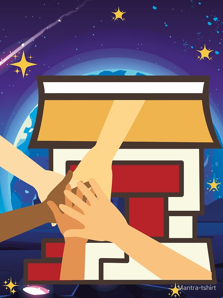 "Aztec Calli (House) with hands and Earth" Poster by Mantra-tshirt ...