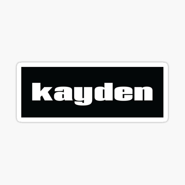"Kayden" Sticker by ProjectX23 | Redbubble