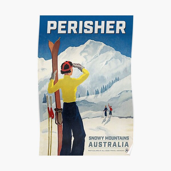 "Perisher snowy mountains australia" Poster for Sale by heymate | Redbubble