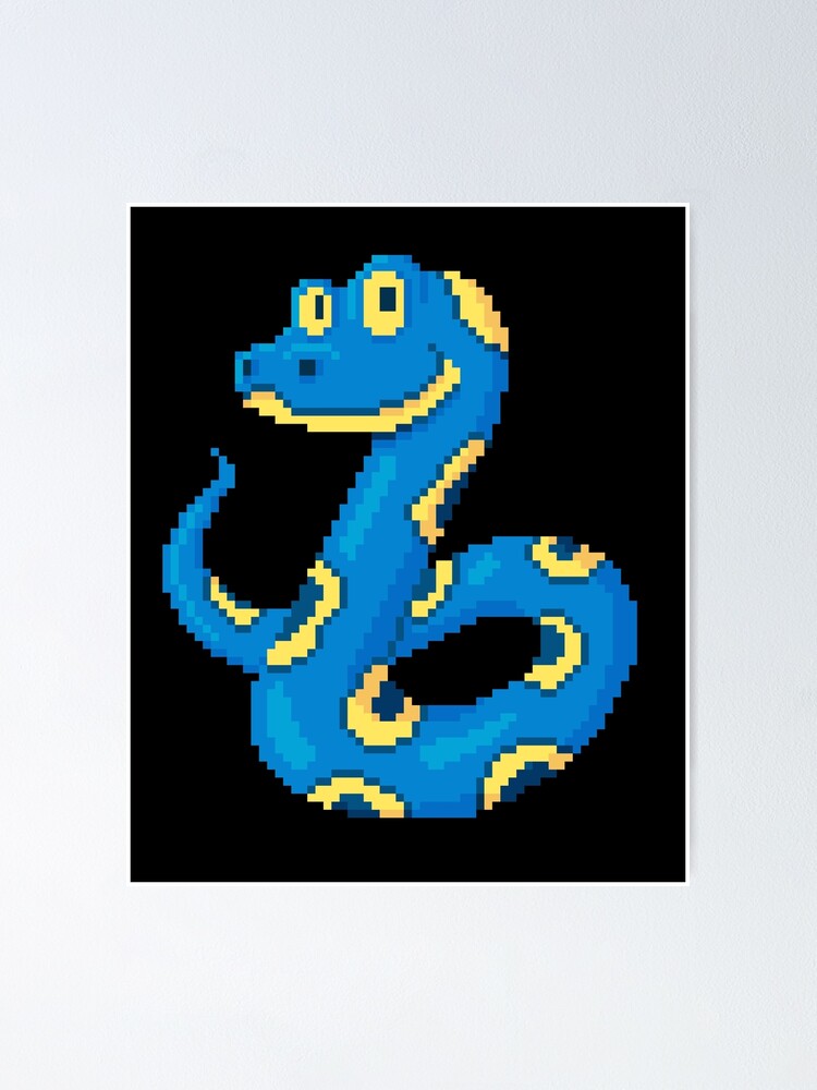  Python Software Development Cute Snake Pixel Art Poster For 