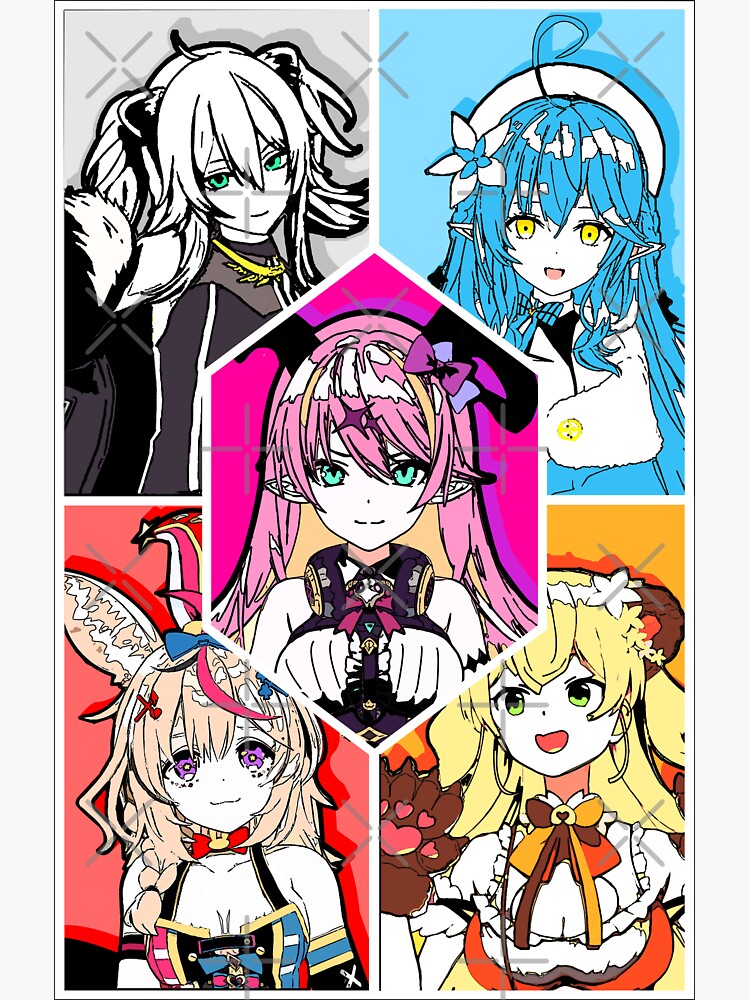 "Hololive Generation 5 Holofive" Sticker for Sale by UDTee | Redbubble