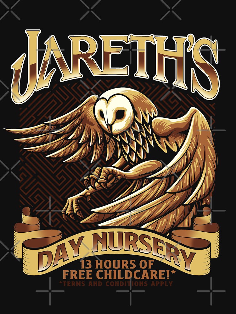 "Jareth's Day Nursery - Inspired by Labyrinth" Essential T-Shirt for ...