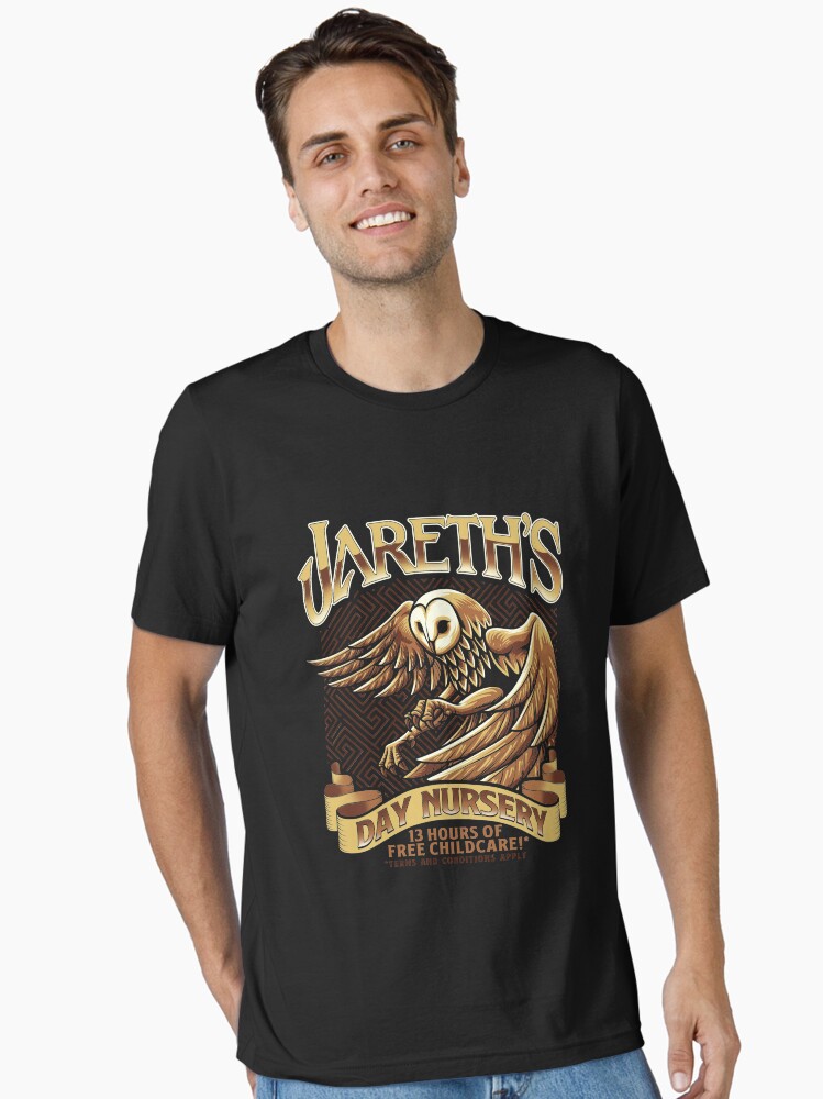 "Jareth's Day Nursery - Inspired by Labyrinth" Essential T-Shirt for ...