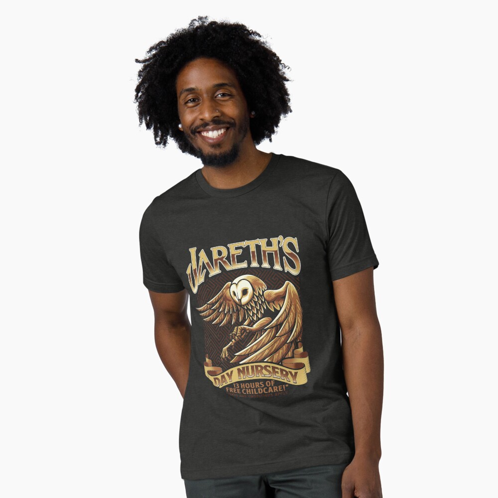 "Jareth's Day Nursery - Inspired by Labyrinth" Essential T-Shirt for ...