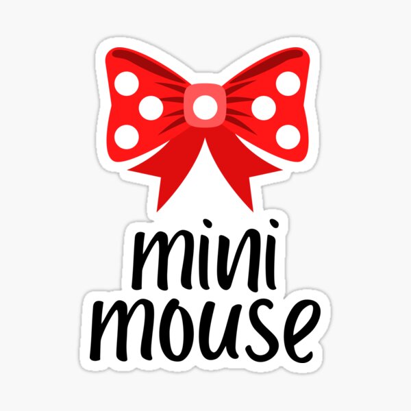 "mini mouse" Sticker by BazEris | Redbubble
