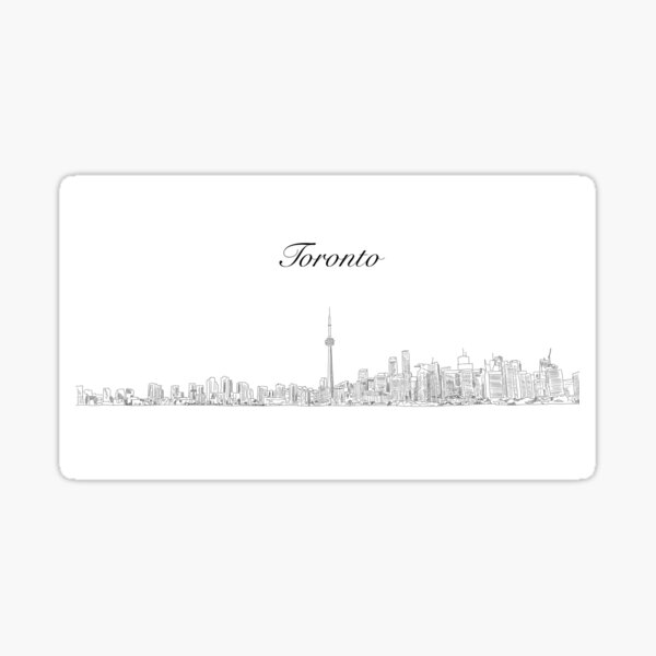 "Toronto Skyline" Sticker for Sale by Ohhappyday0301 | Redbubble