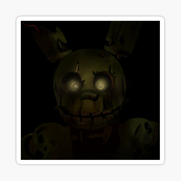 "FNAF 3 Springtrap Print" Sticker for Sale by scytheyer | Redbubble