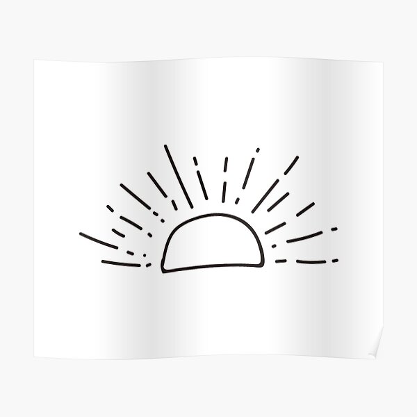 "Rising Sun Beam !" Poster for Sale by MYOMYO | Redbubble