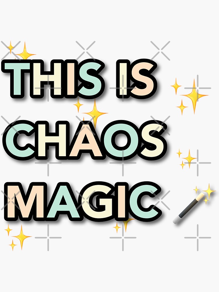 "This is Chaos Magic Wanda" Sticker for Sale by ReadyRichell | Redbubble