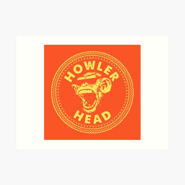 "Howler Head Logo" Art Print for Sale by xorbah | Redbubble