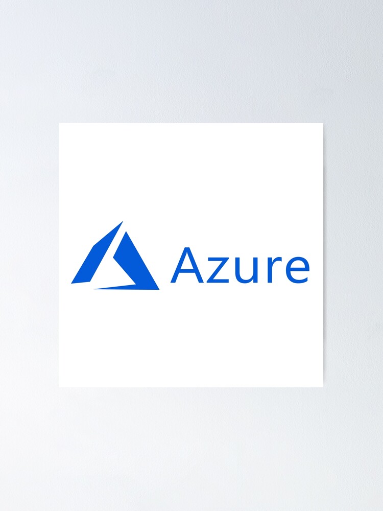 "Microsoft Azure" Poster by flynneres | Redbubble