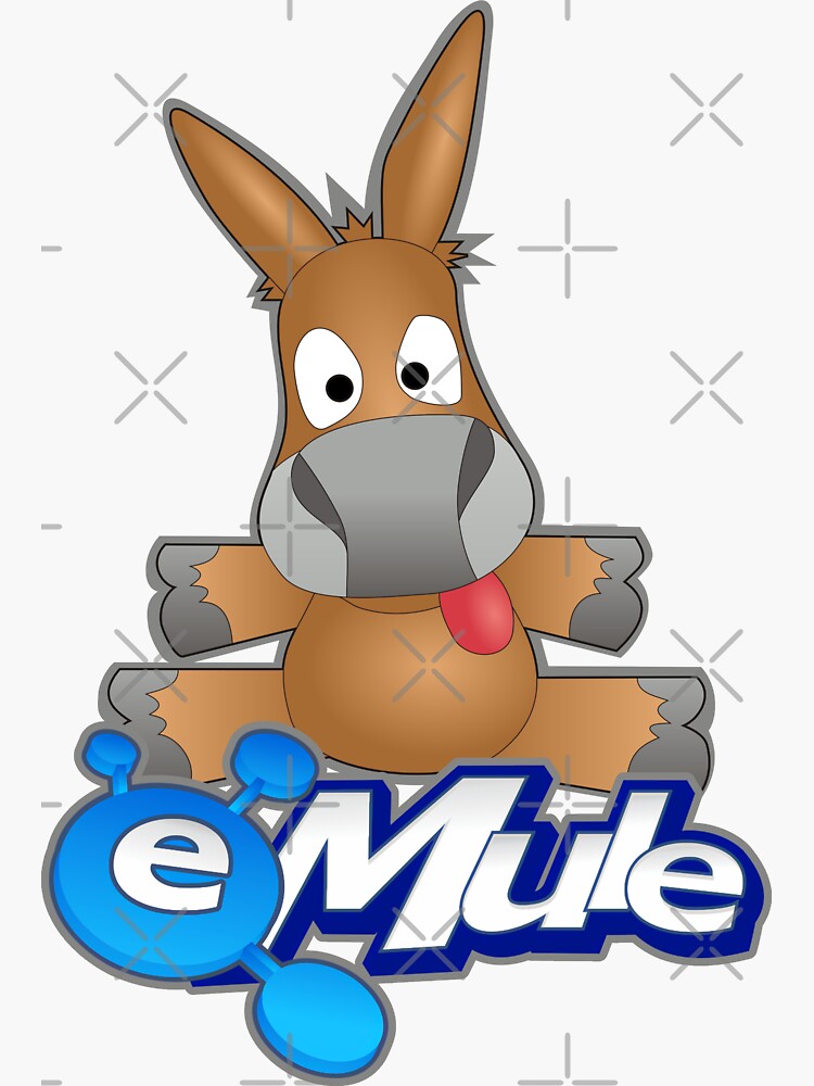 "Nerdy Emule logo" Sticker for Sale by fomodesigns | Redbubble
