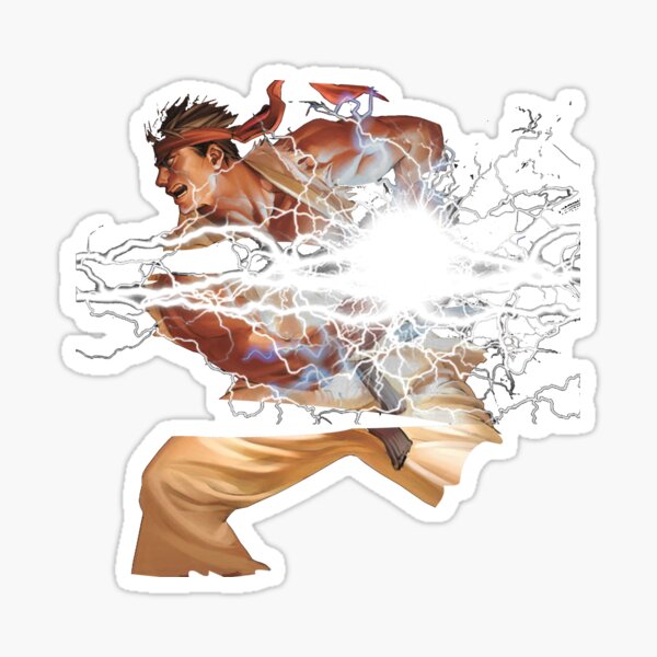 "street fighter hadouken " Sticker by ketana2021 | Redbubble