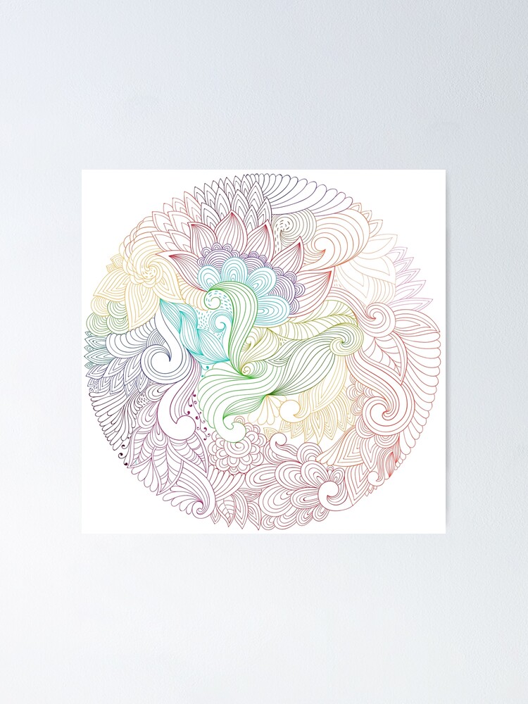 "Mandala Gaia" Poster for Sale by Meditanacor | Redbubble