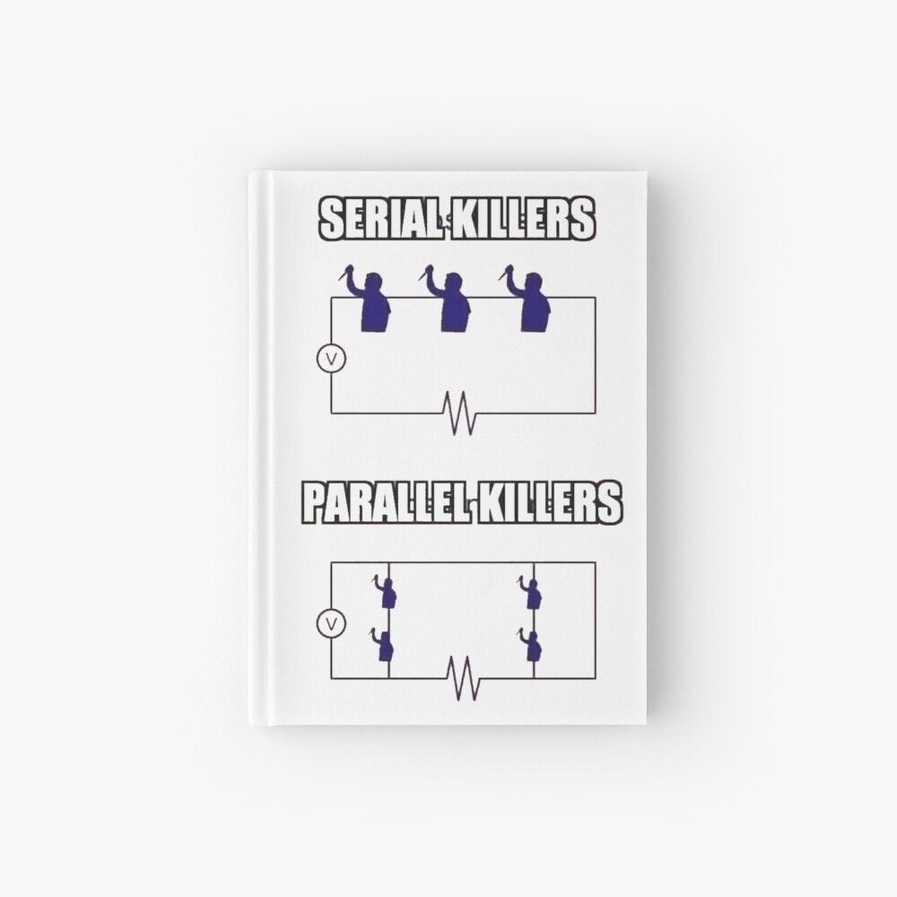 "serial killers vs parallel killers" Sticker for Sale by darpjoo ...