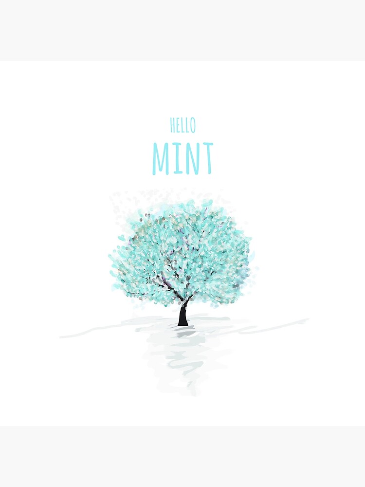 "Hello Mint" Poster by WAIZSTUDIO | Redbubble