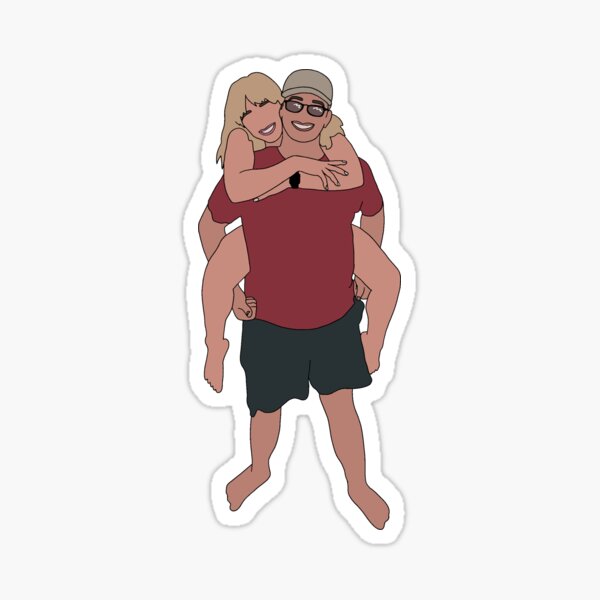 "Piggyback Pals" Sticker for Sale by saanderud | Redbubble