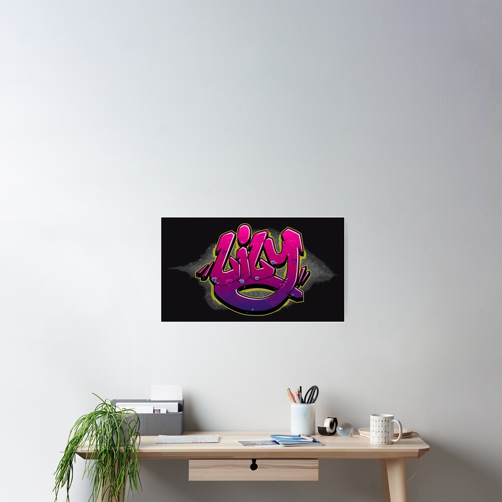 "Lily Graffiti Name" Poster for Sale by NameGraffiti | Redbubble