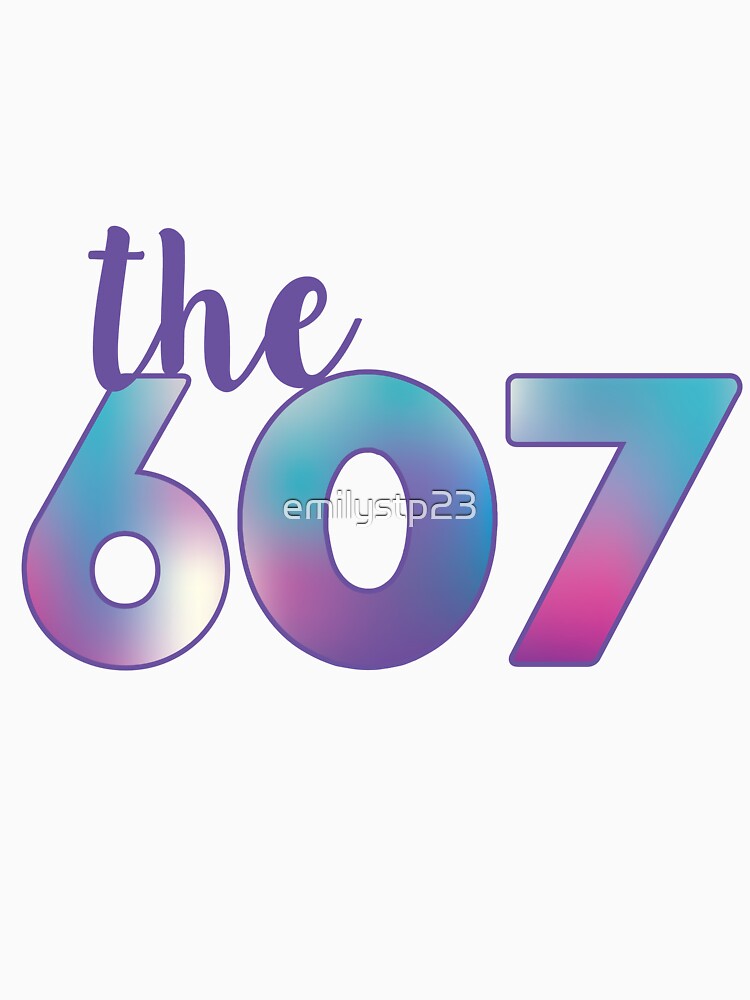 "The 607 Area Code" T-shirt for Sale by emilystp23 | Redbubble | the ...