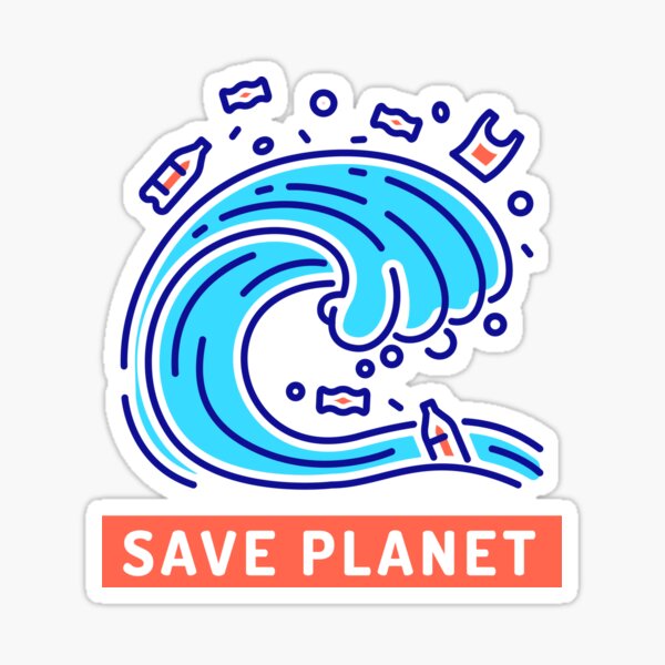 "Water pollution " Sticker for Sale by backwooddesign | Redbubble