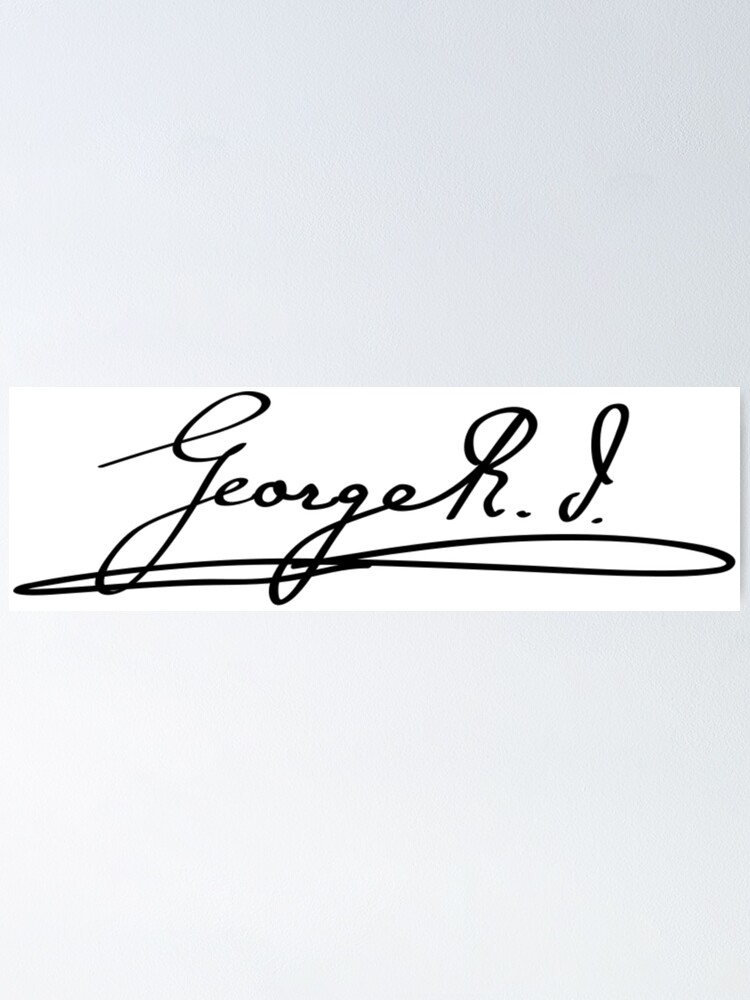 "Signature of George V" Poster for Sale by DurarStore | Redbubble