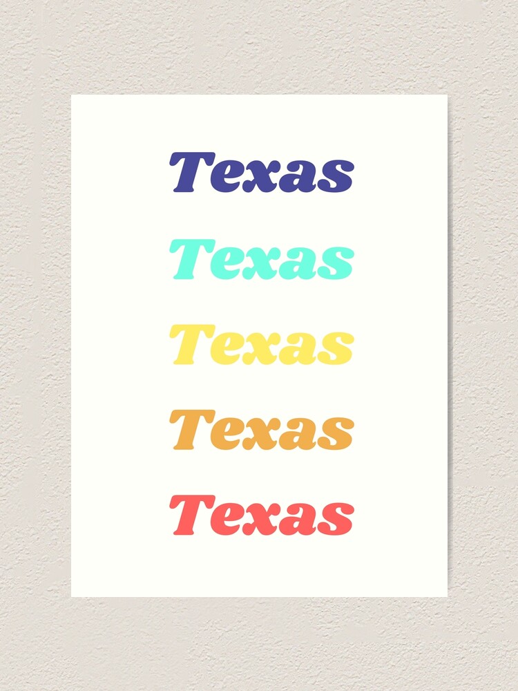 "Texas State Pastel Pack" Art Print for Sale by Taumaturgo | Redbubble