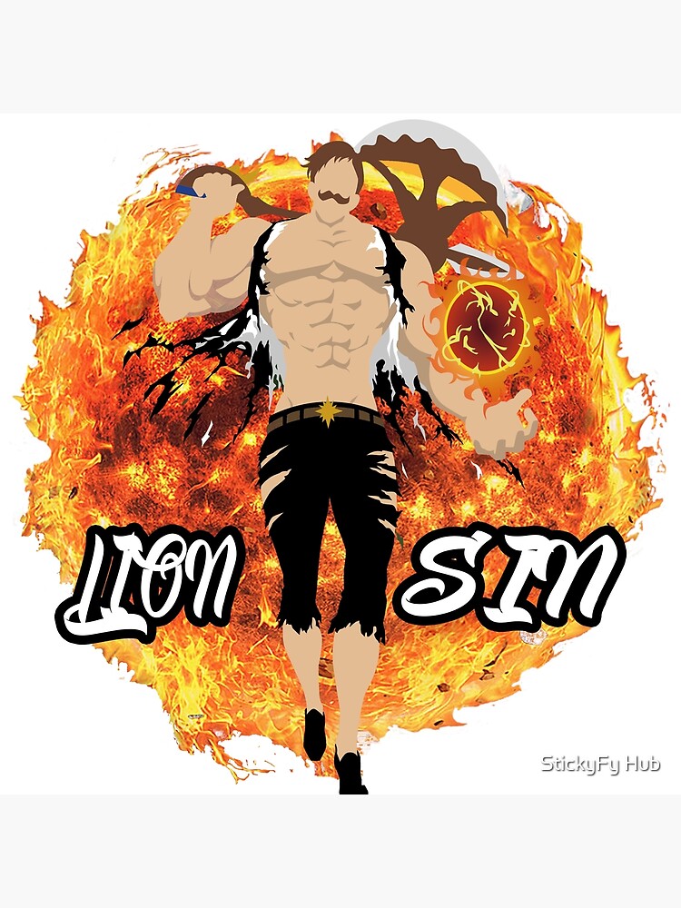 "escanor lion sin seven deadly sins anime character " Canvas Print for ...