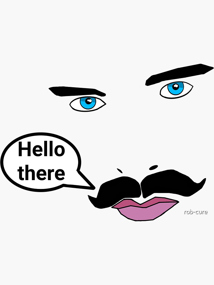 "Man Face" Sticker for Sale by rob-cure | Redbubble