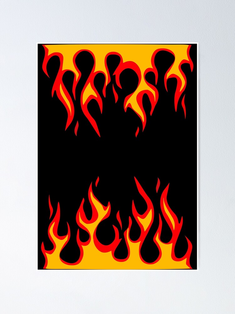 "Double flames" Poster for Sale by VirtueM | Redbubble