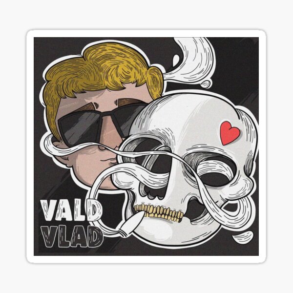"VALD SKULL" Sticker for Sale by ContempoSells | Redbubble