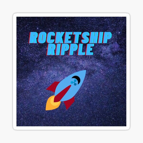 "Rocket Ripple" Sticker by MichaelB14 | Redbubble