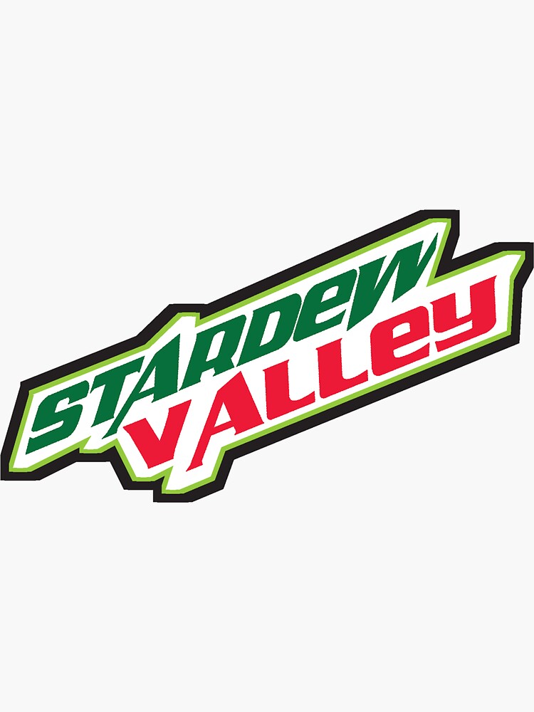 Pegatina «Stardew Valley Mountain Dew (Diseño 1)» de Masamatt90 | Redbubble