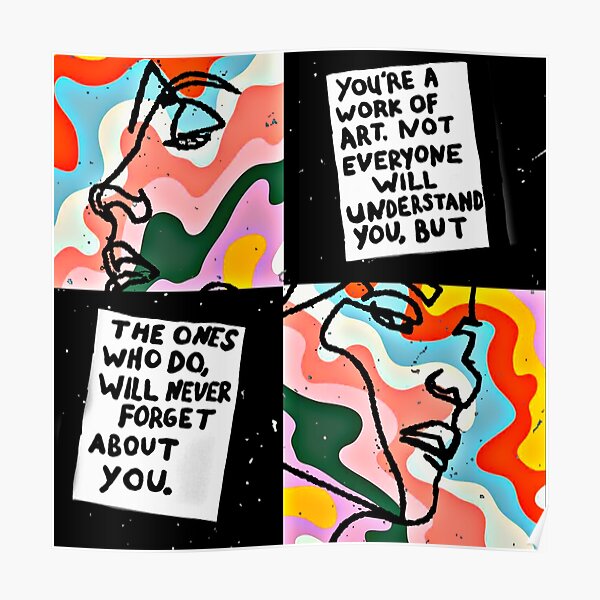 Póster «Eres una obra de arte» de starnish | Redbubble