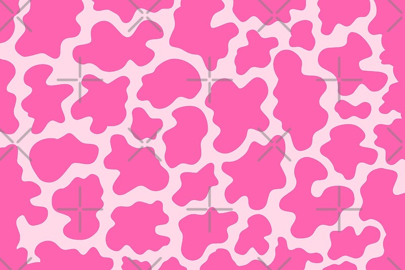 "Pink Cow Print Animal Print Patterns " by patternsoup | Redbubble