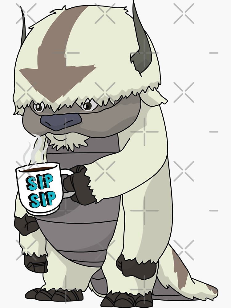 "Appa Sip Sip" Sticker for Sale by phant0mm | Redbubble