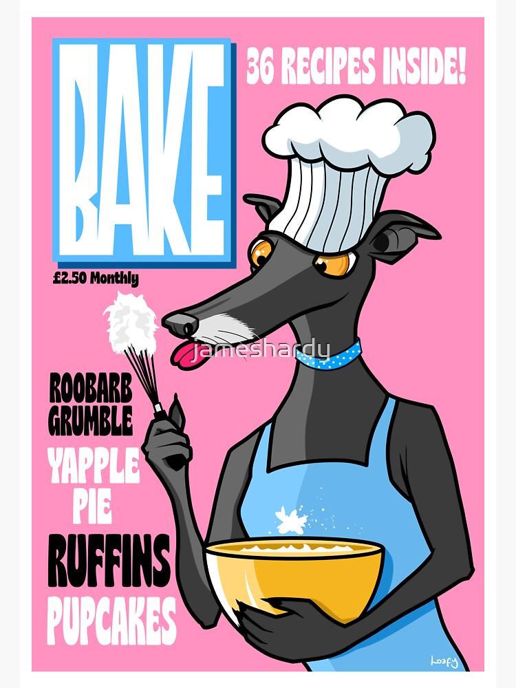 "Bake Magazine" Sticker for Sale by jameshardy | Redbubble