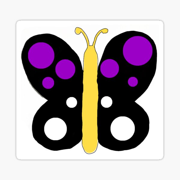 "Non-binary butterfly " Sticker for Sale by supportmission1 | Redbubble