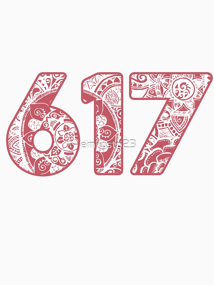 "The 617 Area Code doodle" T-shirt by emilystp23 | Redbubble